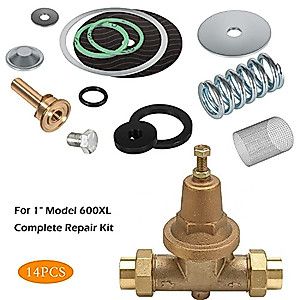 sevencow RK1-600XL Repair Kits compatible with zurn 1" Model 600XL Pressure Reducing Valves