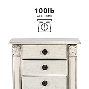 Powell Darcy Off White Jewelry Armoire