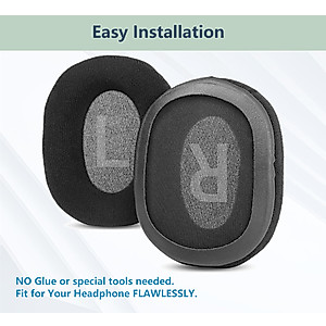 XRHTONG Soft Fabric Replacement Earpads Compatible with Havit H2002D h2002d Headphone Ear Pads Cushion(Soft Fabric/High Density Foam)