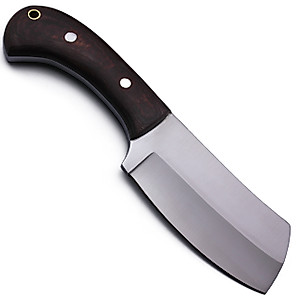 GCS Handmade Micarta Handle D2 Tool Steel Tactical Hunting Knife with leather sheath Full tang blade designed for Hunting & EDC GCS 16