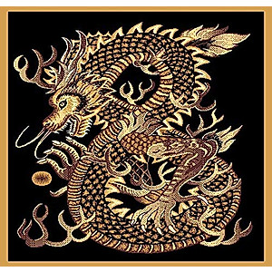 Oriental Asian Japanese Dragon Area Rug Carpet (5’ 3” X 7’ 5”)