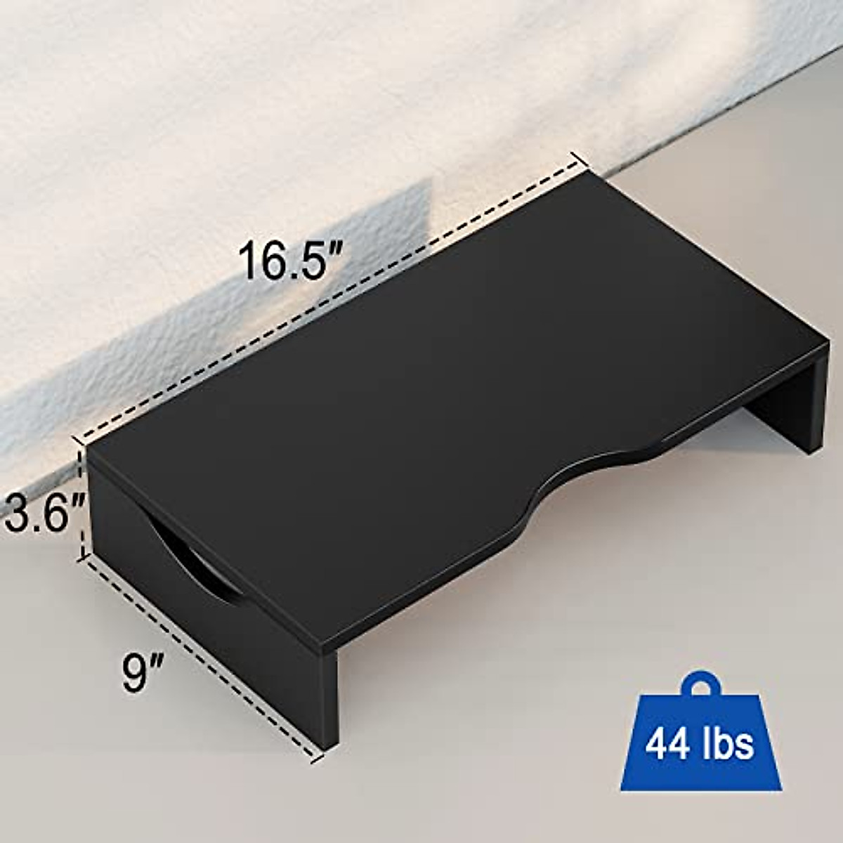 Zimilar 2 Pack Monitor Stand Riser, Wood Monitor Riser for 2 Monitors+Zimilar 20 inch Large Monitor Stand Riser with Phone Stand, Crystal Acrylic Monitor Stand with Keyboard Storage