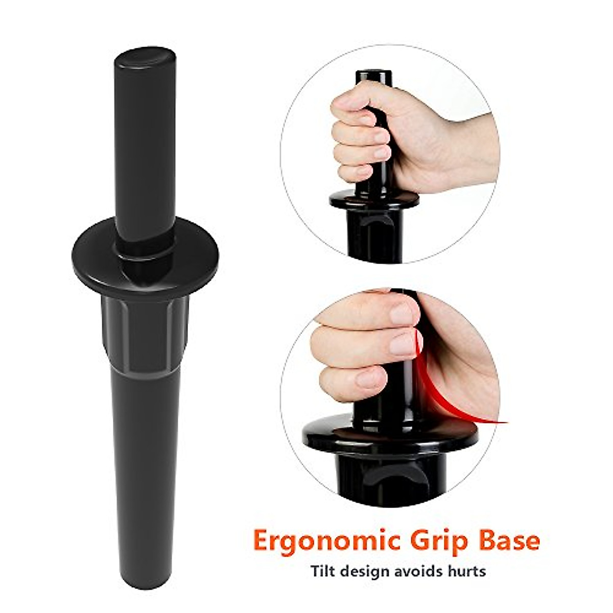 EVERIE Tamper Compatible with Vitamix Classic Standard 64 Oz Containers (9.5‘’ Long Arm), Not Compatible with Low Profile 64 Oz Containers