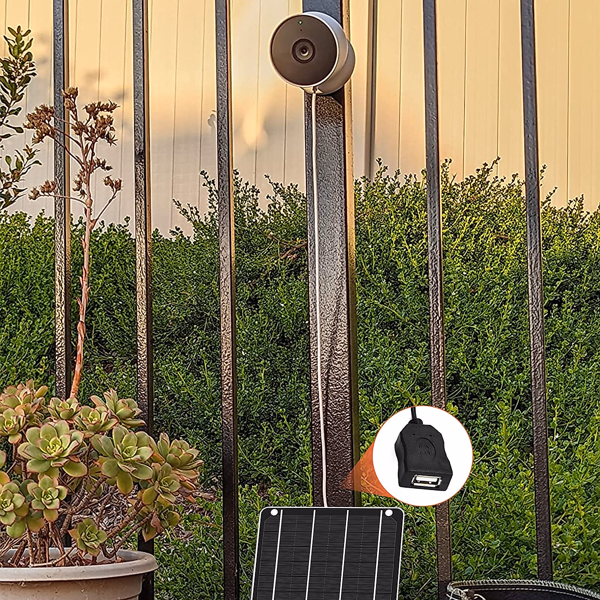 Mini 6W Solar Panels Chargers USB 5V Small Monocrystalline Power Emergency Panels IP67 Waterproof for Outdoor Security Camera Fans Flashlight Pond Air Bubbler Fish Tank Oxygen Pump