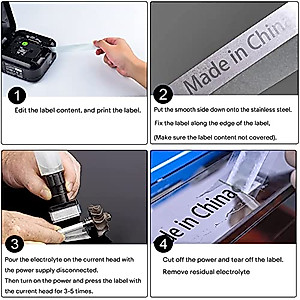 NineLeaf Mobile Solutions Non-Adhesive Label Compatible for Brother P-Touch STE161 STE 161 Stencil Tape 36mm (1.5") 3m(9.8ft) PT530 PT550 PT3600 PT9200pc PT9400 PT9500pc PT9600 PT9800PCN 2 Pack