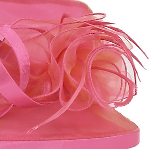 Original One Women's Kentucky Derby Tea Part Dress Church Fascinators Fancy Hats (Pink) M