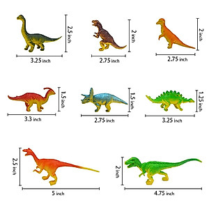 MOMOONNON 32pcs Dinosaur & Tree Toy Set, Realistic Cake Toppers, Birthday Party Decor for Boys & Girls