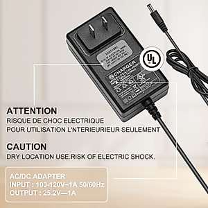 24V 1A Massage Gun Charger ，DC 24V or 25.2V 1A Massage Gun Power Cord Muscle Blaster Massage Gun Charger