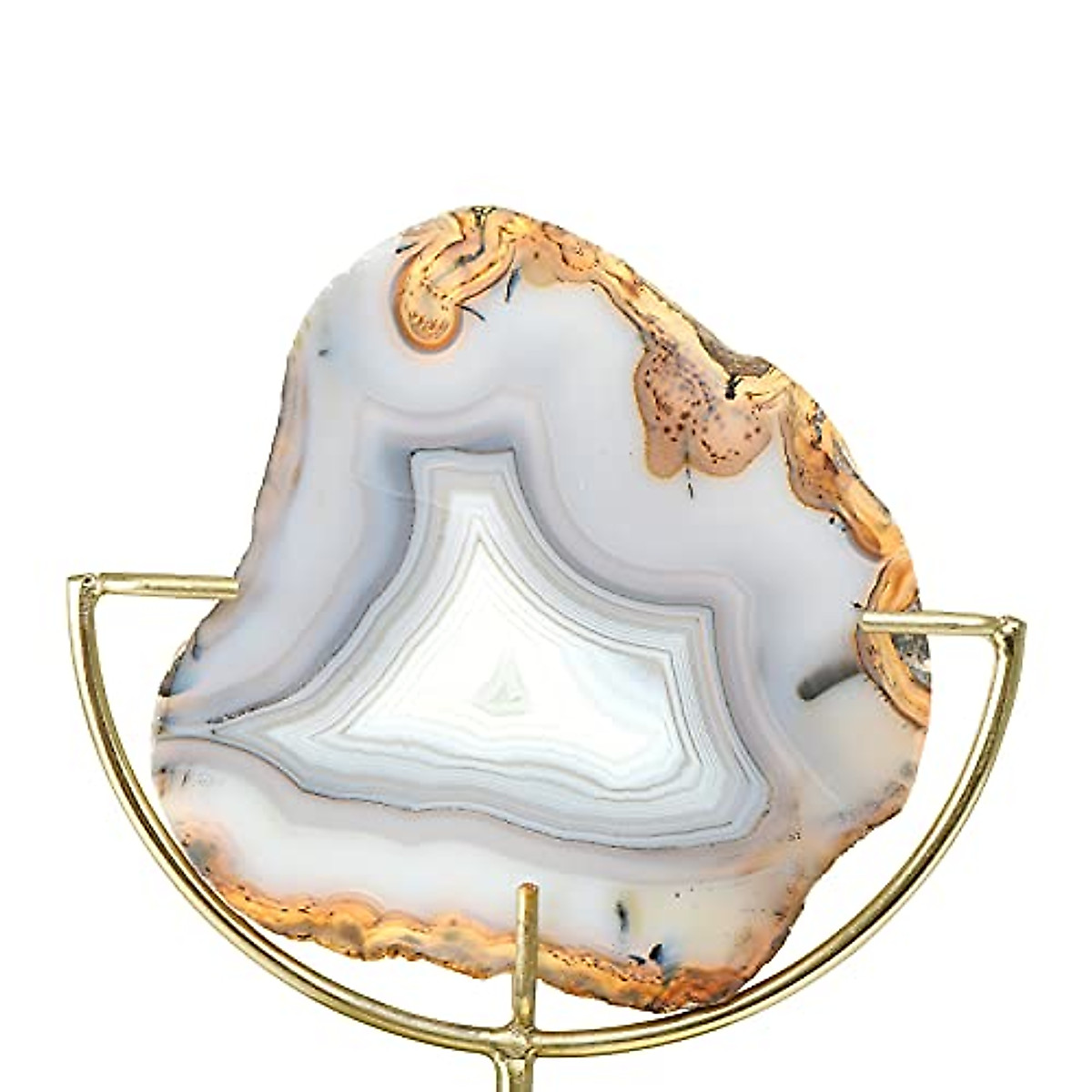 Main + Mesa Natural Brown Agate on Stand