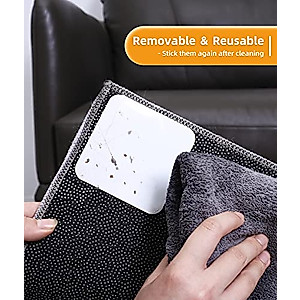 Home Techpro 12 PCS Gripper for Rug for Hardwood Floors, Reusable Under Rug Carpet Tape, Rug Anti Slip Grips for Area Rugs,Non Slip Rug Pads