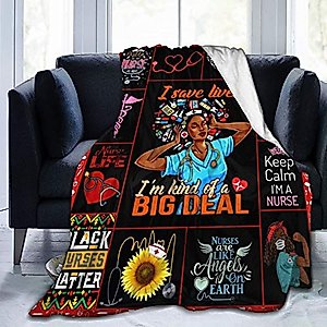 Healing Thoughts Blanket Fuzzy Comfort Soft Breast Cancer Awareness Throw Blanket Warm Hug Fleece Blanket Inspirational Gift for Women Men Patient Positive Energy Prayer Blanket for Bed Sofa 40"x50"