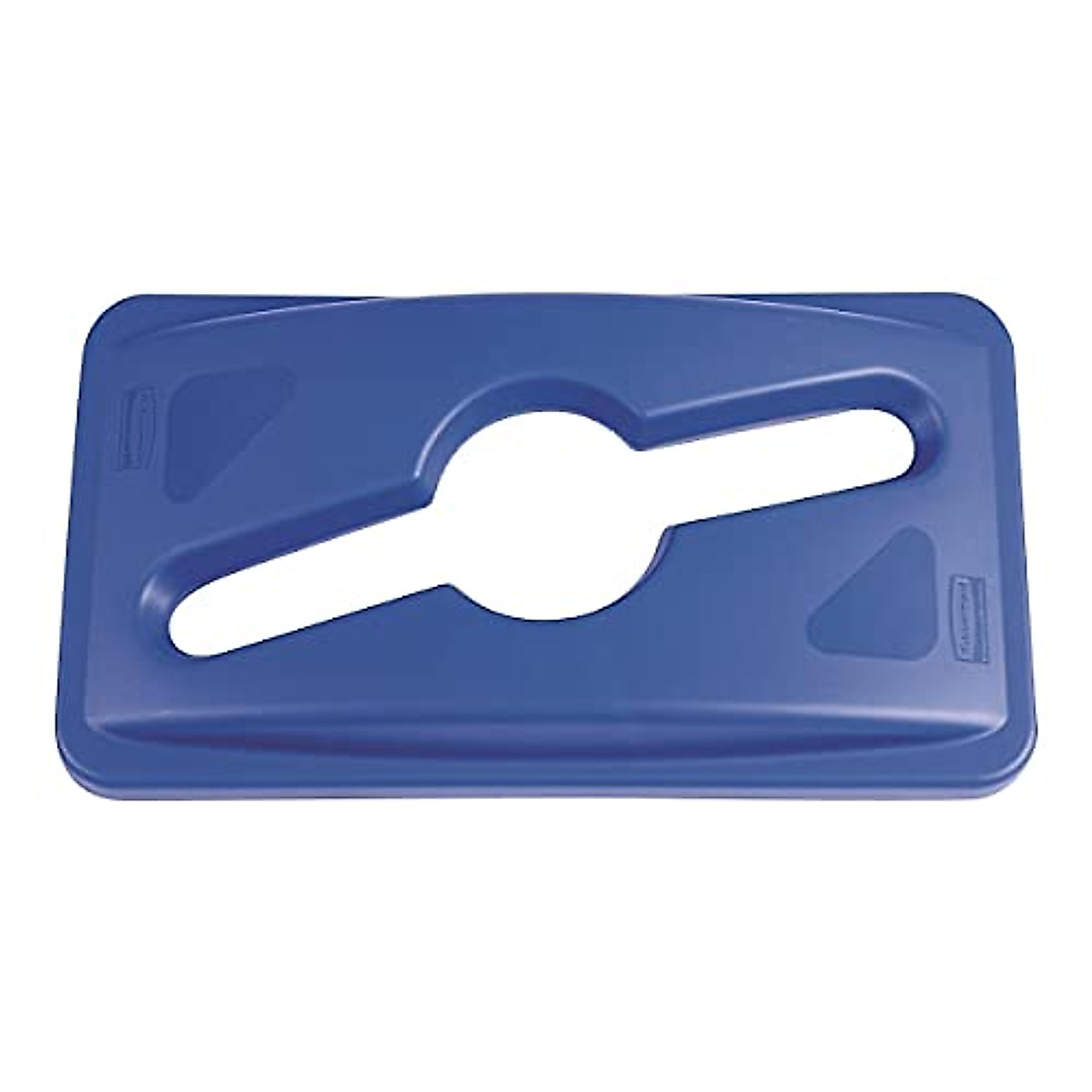 Rubbermaid 1788372 Slim Jim Single Stream Recycling Top for Slim Jim Containers, Blue
