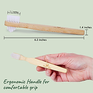 Denture Cleaning Tablets Smokers 120 Bundle with Dentu-Care Bamboo Denture Brush Specifically Designed to Gently Clean Hard to Reach Areas for Full Partial Dentures