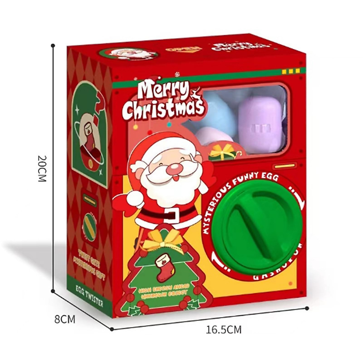 Mini Vending Machine | Christmas Gumball Vending Machine | Christmas Prize Dispenser Toys | Vending Machine For Snacks | Interesting Creative Christmas Egg Claw Machine For Kids Boys & Girls 4-6