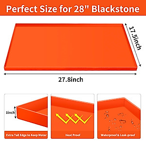 Cook Time Silicone Blackstone Griddle Mat, 28/inch Heavy Duty Food Grade Buddy Protective Cover Mats for Griddle, Accessories, Protect Your from Dirt & Rust