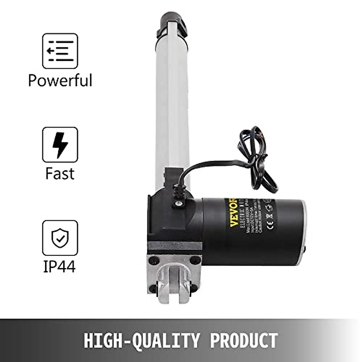 Happybuy 16 Inch Stroke Electric Actuators DC 12V with Mounting Bracket Heavy Duty 6000N/1320LB Actuators for Recliner TV Table Lift Massage Bed Electric Sofa