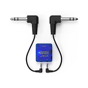 CME WIDI Jack + TRS-635 Bundle - Bluetooth MIDI Interface with TRS-635 MIDI cables Included - Works with devices with TRS 6.35 mm Type A/B MIDI ports