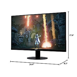 Acer SB270 Bbix 27" Full HD (1920 x 1080) IPS Ultra-Thin Zero Frame Monitor with AMD Radeon FREESYNC Technology - 1ms | 75Hz Refresh (HDMI & VGA Ports)