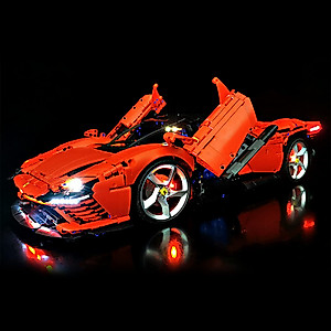 LED Lighting Set Compatible with Lego Technic 42143 Ferrari Daytona SP3 Building Set (NOT Included The Building Model Sets)