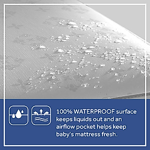 Sealy Posture Haven Orthopedic Antibacterial 2-Stage Dual Firm Waterproof Baby Crib Mattress & Toddler Bed Mattress, Non-Toxic, Air Quality Certified, 182 Premium Coils, Made in USA, 52"x28"