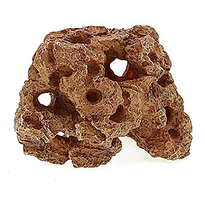 ALEGI Large Aquarium Decorations Hideouts, Resin Aquarium Rock Mountain Hideaway Caves,Artificial Sea Coral Fish Tank Decoration