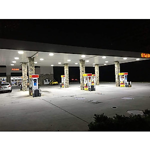 150W LED Canopy Ceiling Light - Ultra Efficient Recessed Surface Mount Gas Station Light - High Bay Carport or Parking Garage Lamp 19500lm 5700k UL DLC Approved (150w 5700K-100-277V)