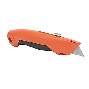 HDX 377 784 x10 Retractable Utility Knife with Rubber Handle and 3 Position Locking Blade, Metal