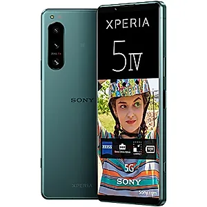 Sony Xperia 5 IV 5G XQ-CQ72 256GB 8GB RAM Factory Unlocked (GSM Only | No CDMA - not Compatible with Verizon/Sprint) – Green