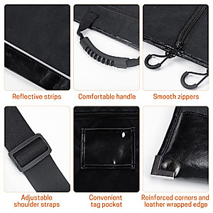 Professional Art Portfolio Bag with Detachable Shoulder Straps, Poster Board Large Storage Bag, Art Portfolio Folder for Artwork for Artists and Students