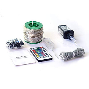 YESTORY 66Ft Plug in LED String Lights for Party Holiday Wedding Christmas Decoration