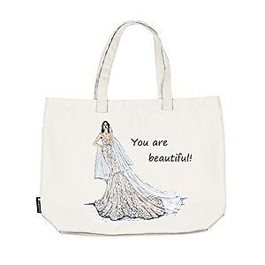 ELLIWORTH Heat Transfer Tote Bag Sublimaion Tote Bag Blank Canvas Large 3 PACK 19 x 14 x 4 Inch Reusable Grocery Bag