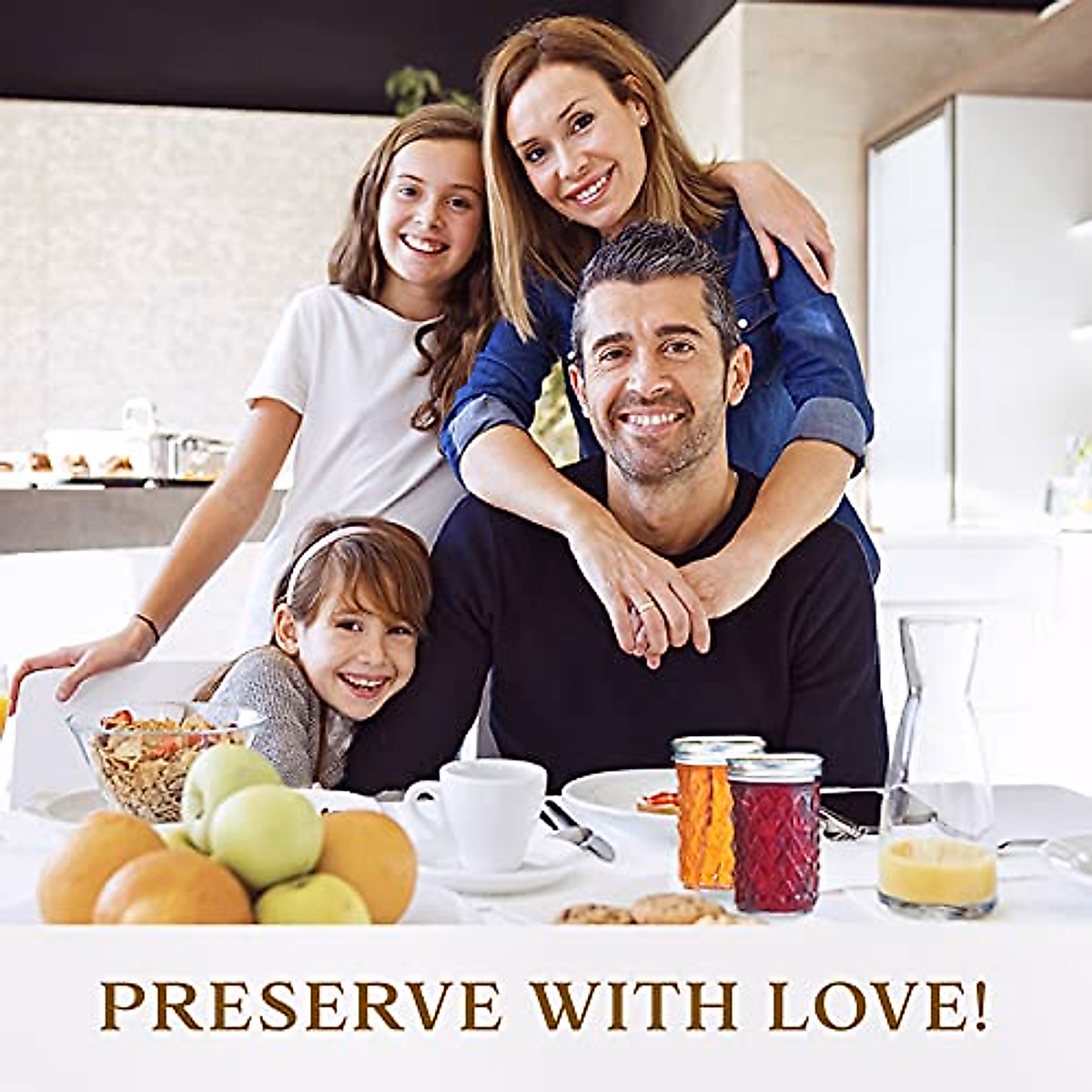 Mason Jars with Lids 8 oz - 12 pcs Regular Mouth Canning Jars - Regular Lids and Bands - Clear Jars for Honey, Jam, Jelly, Wedding & Shower Favors, Baby Food - Microwave Freezer Dishwasher Safe Glass