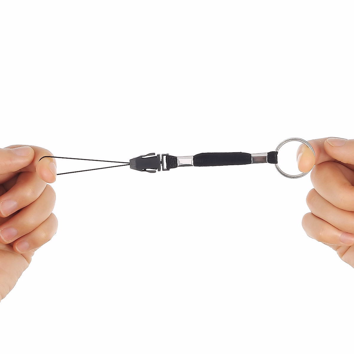 Bememo 20 Packs Black Nylon Lanyard Strap with Quick Release Buckle for USB Flash Drive, MP3, MP4 Player, Keychain, ID Card Holders and Other Small Electronic Devices