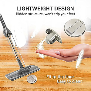 304 Stainless Steel Ground Suction,Floor Mount Magnet Door Stopper - Invisible Magnetic Door Stop, Magnets Door Stops Wall Prop Hold Open Doorstop,for Home Office Bedroom Door Stop (Silver)