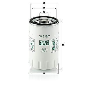 Mann Filter Mann-Filter W 719/7 Spin-on Oil Filter