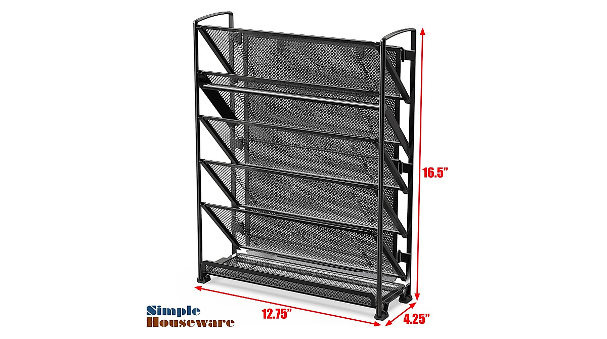 Simple Houseware 6 Tier Wall Mount Organizer for Office & Home