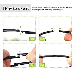 12Pcs Shower Curtain Hooks Rings Rustproof Shower Curtain Hooks Metal Wide Oval Shower Hooks for Bathroom Decorative Metal Shower Ring Hooks for Shower Rods Curtains (Black)