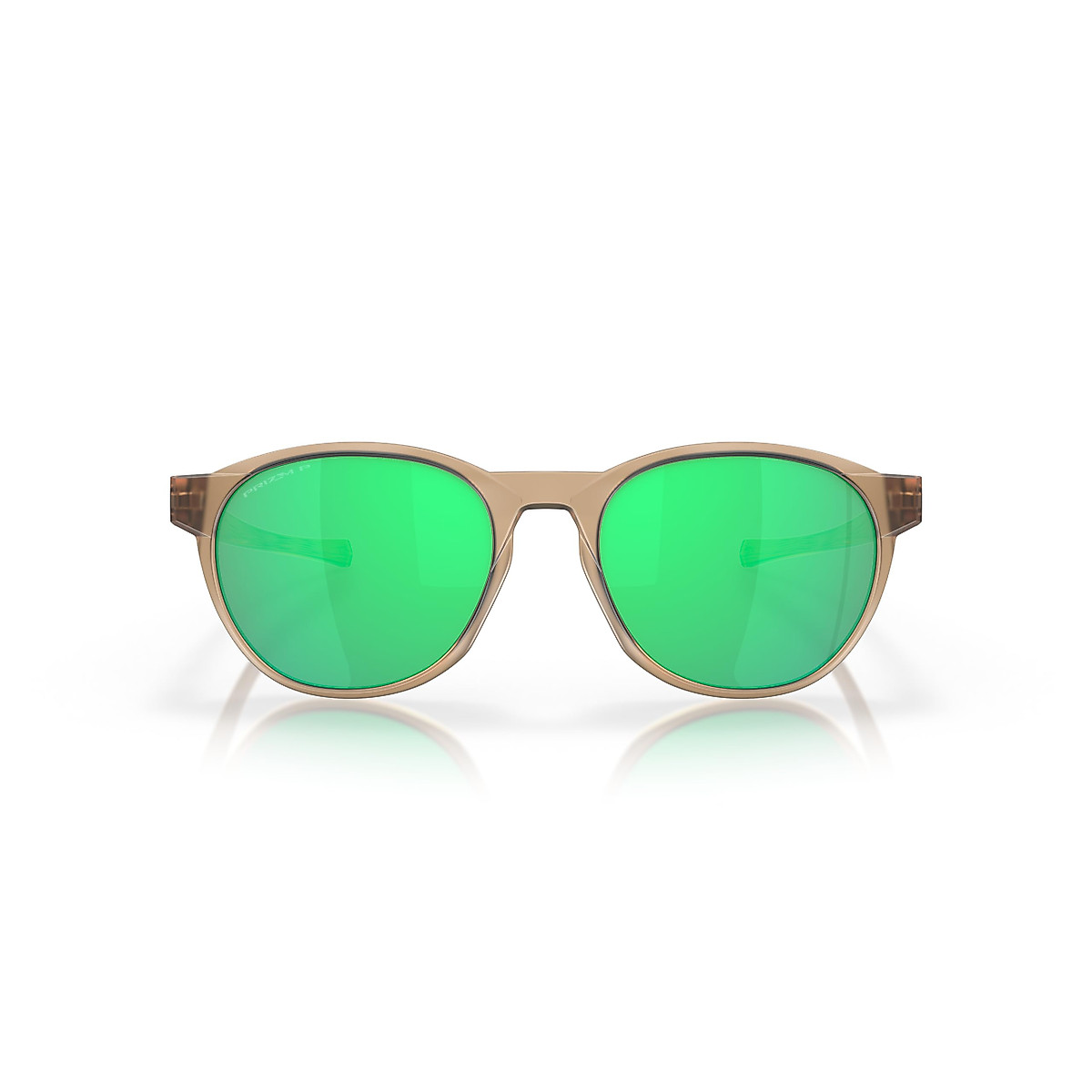 Oakley Men's OO9126 Reedmace Round Sunglasses, Matte Sepia/Prizm Jade Polarized, 54 mm