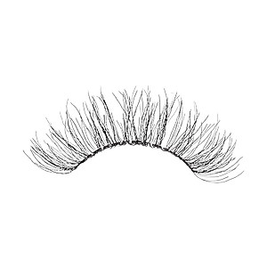 KISS Sister Nature False Eyelashes, Willow', 14 mm, Includes 1 Pair Of Lash, Contact Lens Friendly, Easy to Apply, Reusable Strip Lashes