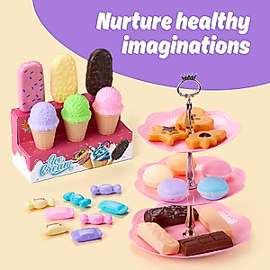 Veitch Fairytales Kids Kitchen Playset, Kids Play Food Cooking Games Pots and Pans Toy Kitchen Accessories Set, 3+ Year Old Girl Boy Gift Ideas