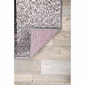 Rugshop Modern Distressed Boxes Area Rug 2' x 3' Gray