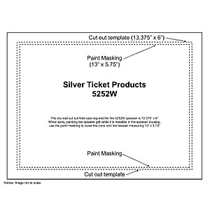 Silver Ticket Products 1 x Center, 1 x Left & 1 x Right in-Walls and 4 x in-Ceiling Surround Sound 7.1 Speaker Home Theater Bundle Package