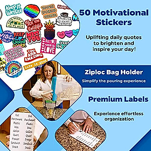 9 IN 1 Bamboo Ziplock Bag Organizer, Foil & Plastic Wrap Dispenser with Cutter for Kitchen Drawer, Ziplock Bag Storage Organizer, Compatible with Gallon, Quart, Sandwich & Snack - Variety Size Bags