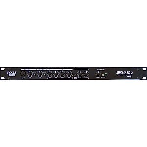 Rolls RM69 MixMate 3 Mic/Source Mixer , Black