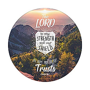 The Lord My Strength Religion Bible Verse Christian Gift PopSockets PopGrip: Swappable Grip for Phones & Tablets
