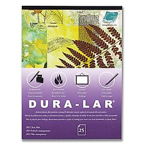Grafix P05DC0912 9 x 12”, Pad of 25 – Ultra-Clear .005” Film, Acetate Alternative, Glossy Surface for Coverings, Stencils, Color Separation, Window Applications, Transparencies