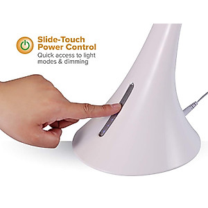 Bostitch Modern LED Desk Light, 8W, White (VLED1821WHITE-BOS)