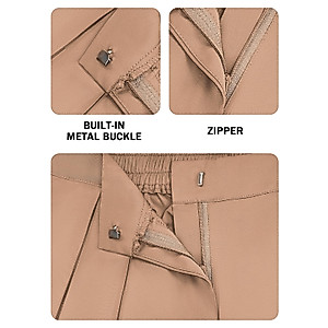 NIeyook Women's Wide Leg Pants Elastic High Waisted Trousers Business Work Casual Pants with Pockets Black