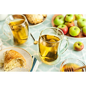 JoyJolt Caleo Collection Double Wall Insulated Glasses Espresso Cups Set of 2 (2-Ounces 60 ML)