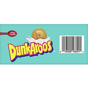 Dunkaroos Vanilla Cookies and Vanilla Frosting with Rainbow Sprinkles, 6 ct